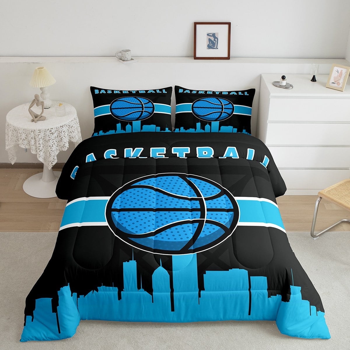 Erosebridal Sport Twin Bedding Sets Basketball Comforter Set, Game ...
