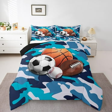Lush Decor Full Sports Themed Bedding - Soccer Game Reversible ...