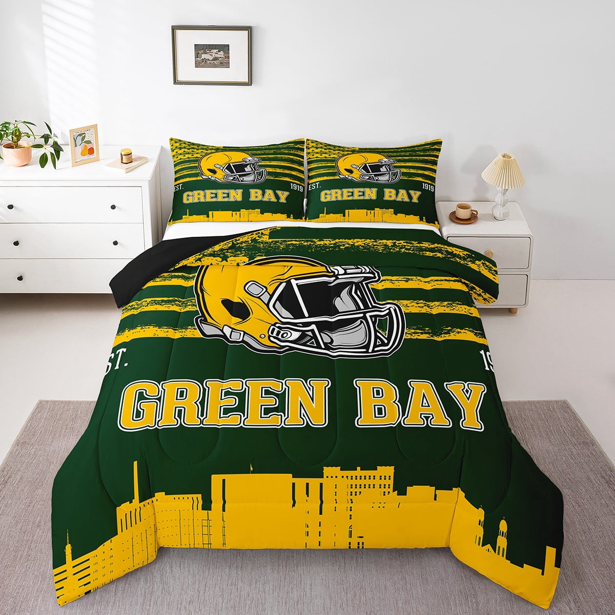 Erosebridal Sports Theme Bedding King Comforter Set,American Football ...