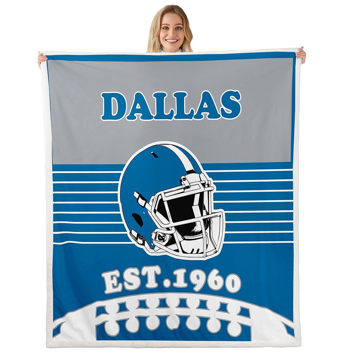 Erosebridal Sports Theme Fleece Blanket 40x50, Kids Bedroom Decor, Navy ...