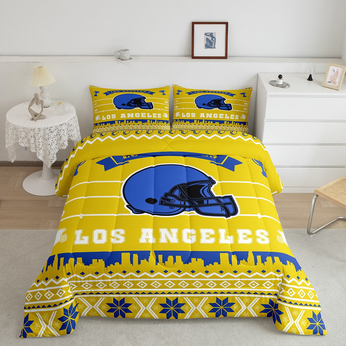 Erosebridal Sports Themed Comforter Set Full Size Teens Adults,Football ...