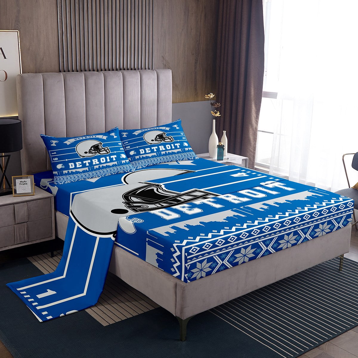 Erosebridal Sports Themed Sheet Set,American Football City Bed Sheets ...