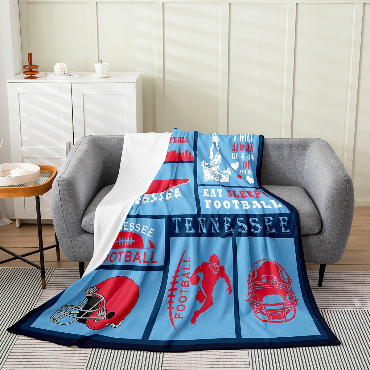 Erosebridal Sports Throw Blanket for Football Fan,50x60 inch Football ...