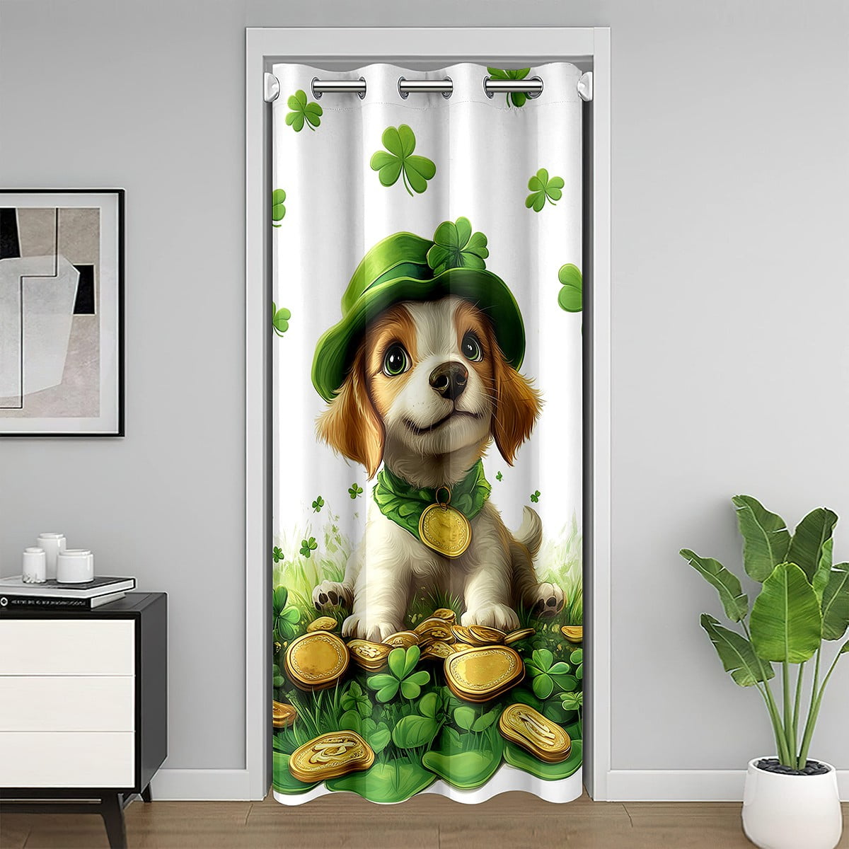 Erosebridal St. Patrick'S Day Door Curtain For Door Window 80"x34 ...