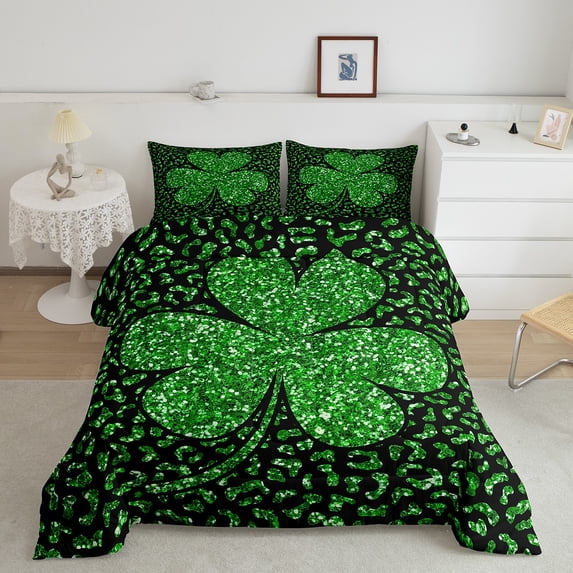 Erosebridal St. Patrick's Day Bedding King Comforter Set, Lucky ...