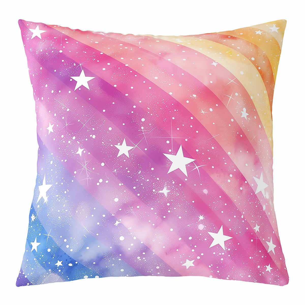 Erosebridal Starry Sky Cushion Covers for Sofa Set,Gradient Rainbow ...