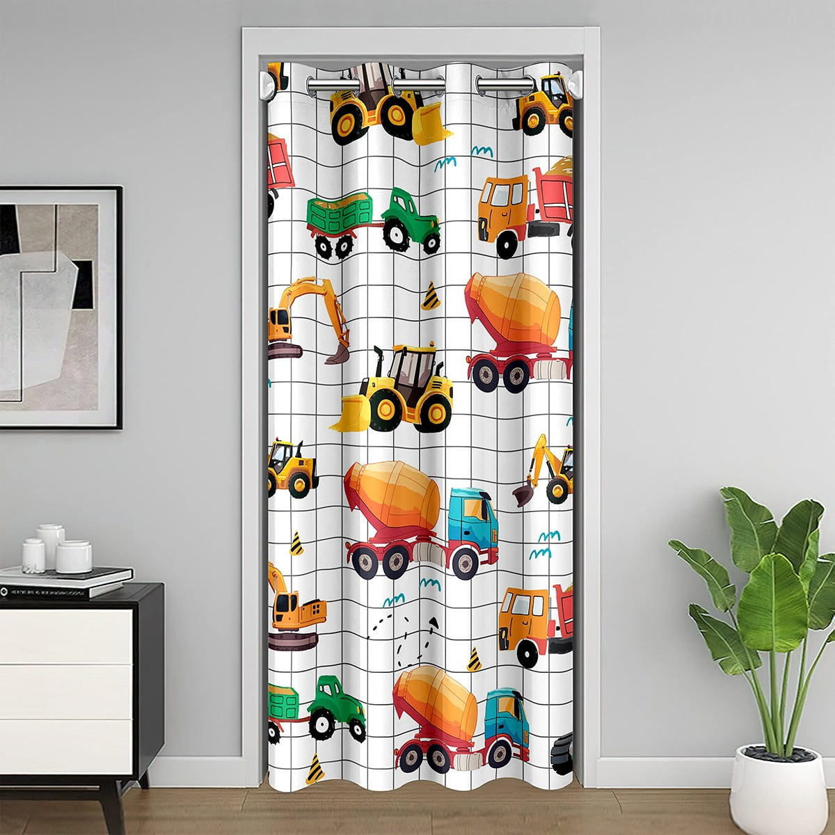 Erosebridal Tractor Excavator Door Curtain For Door Window 42x84 ...