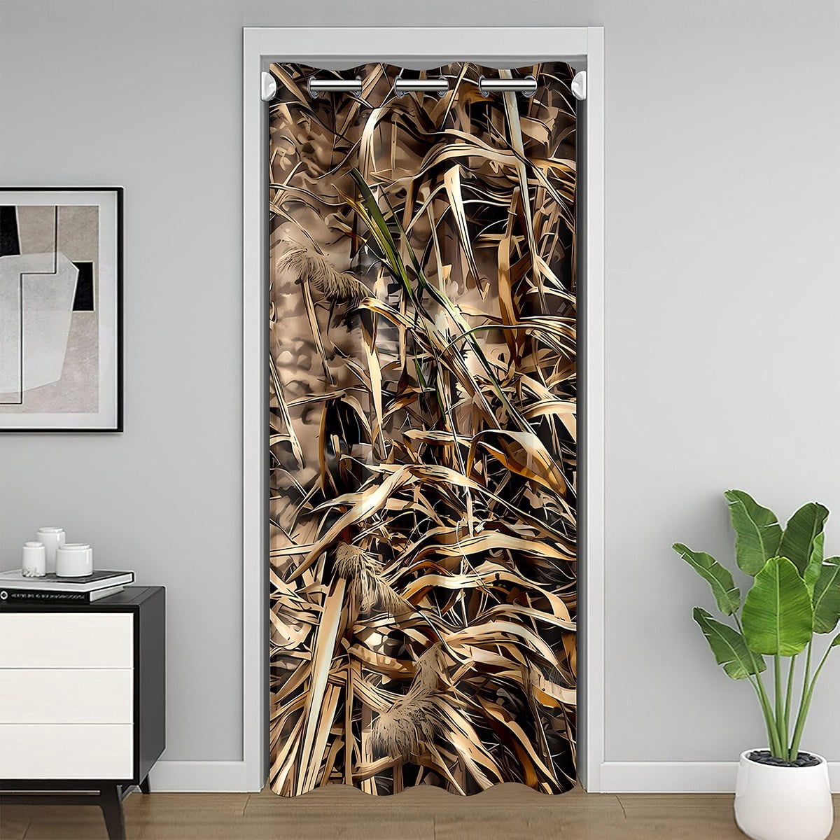Erosebridal Tree Leaves Door Curtain Panel 80"x42",Autumn Fall Room ...