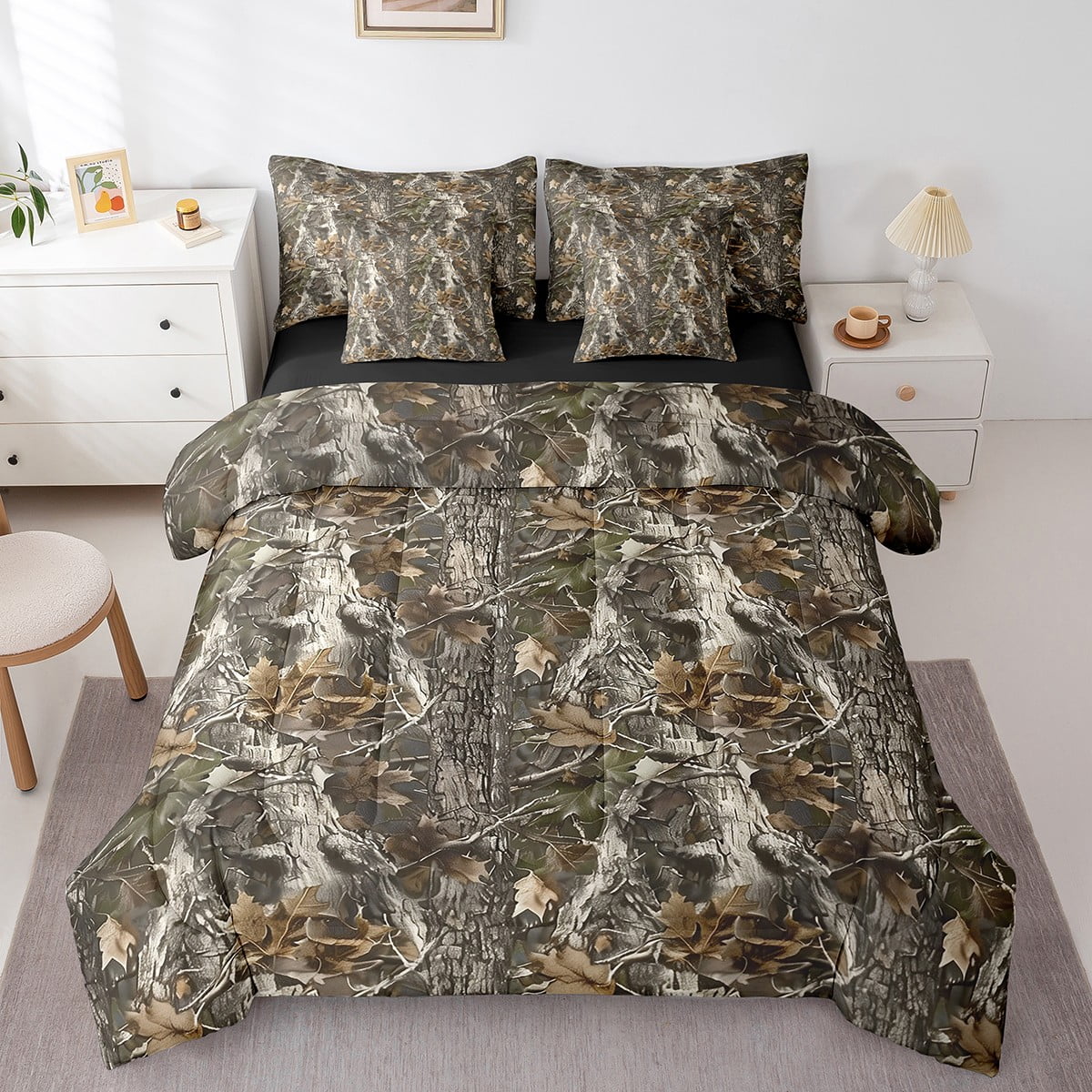 Erosebridal Tree Maple Leaves Bedding Full Size,Tropical Plant ...