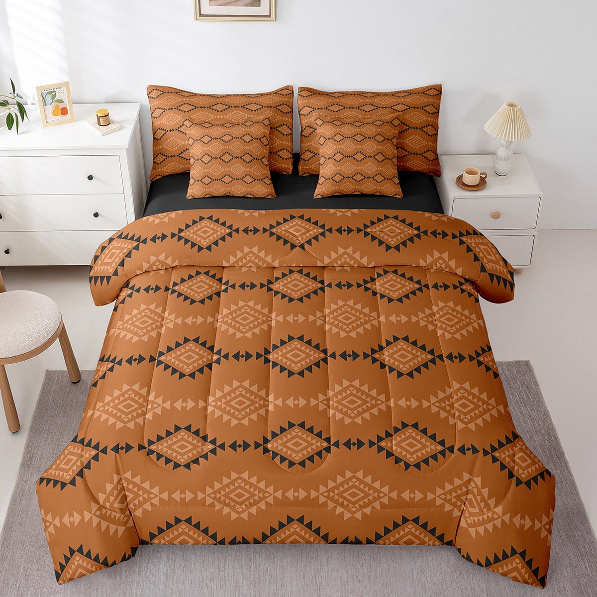 Erosebridal Tribal Aztec Bedding Sets King Size,Exotic Style Bed in a ...