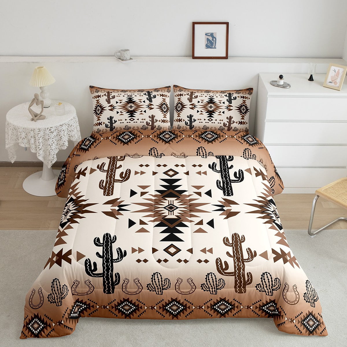 Erosebridal Tribal Aztec Bedding Sets with Comforter, Triangle ...