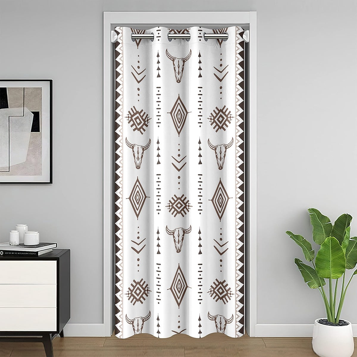 Erosebridal Tribal Aztec Door Curtain For Doorways 59x80, Bohomian ...