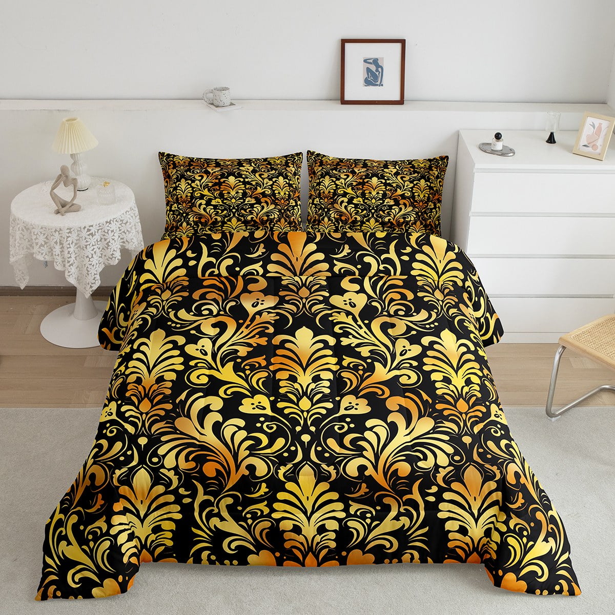 Erosebridal Tribal Damask Bedding Sets King with Comforter, Bohomian ...