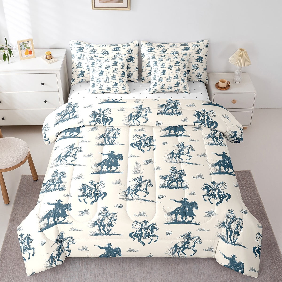 Erosebridal Tribal Horse Bed in a Bag Twin size, Cowgirl Desert Bed Set ...