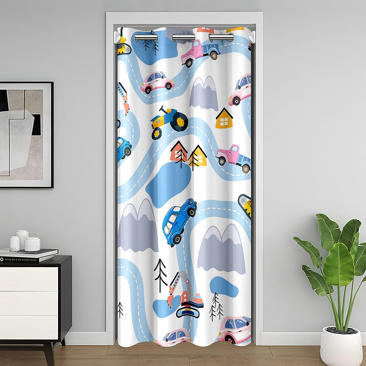 Erosebridal Vehicle Car Door Curtain For Door Window 34x80, Street Line ...