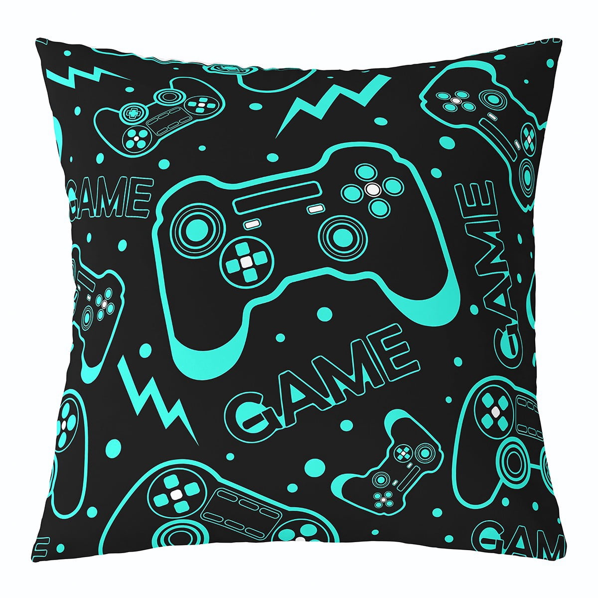 Erosebridal Video Game Cushion Covers for Sofa Set,Lightning Polka Dots ...
