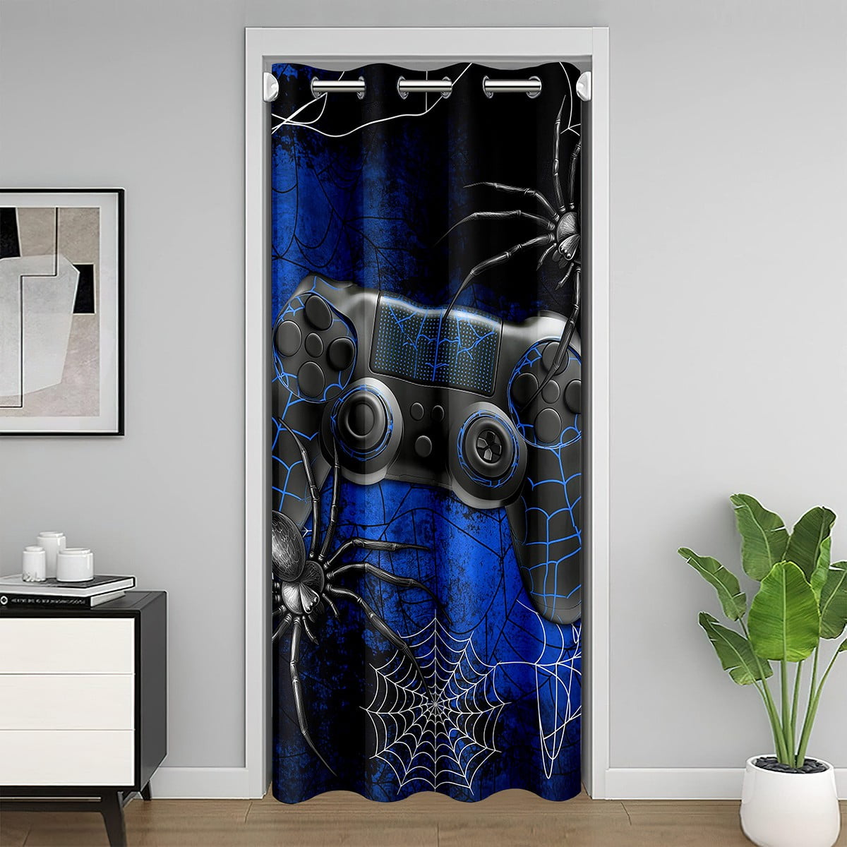 Erosebridal Video Gaming Door Curtain Panel 42x80,Animal Spider Room ...