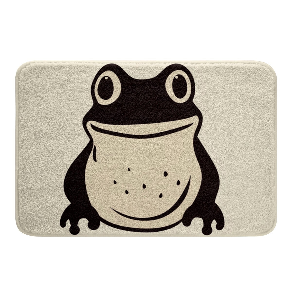 Erosebridal Vintage Frog Bathroom Rugs 16x24, Black Beige Bathroom Mat ...