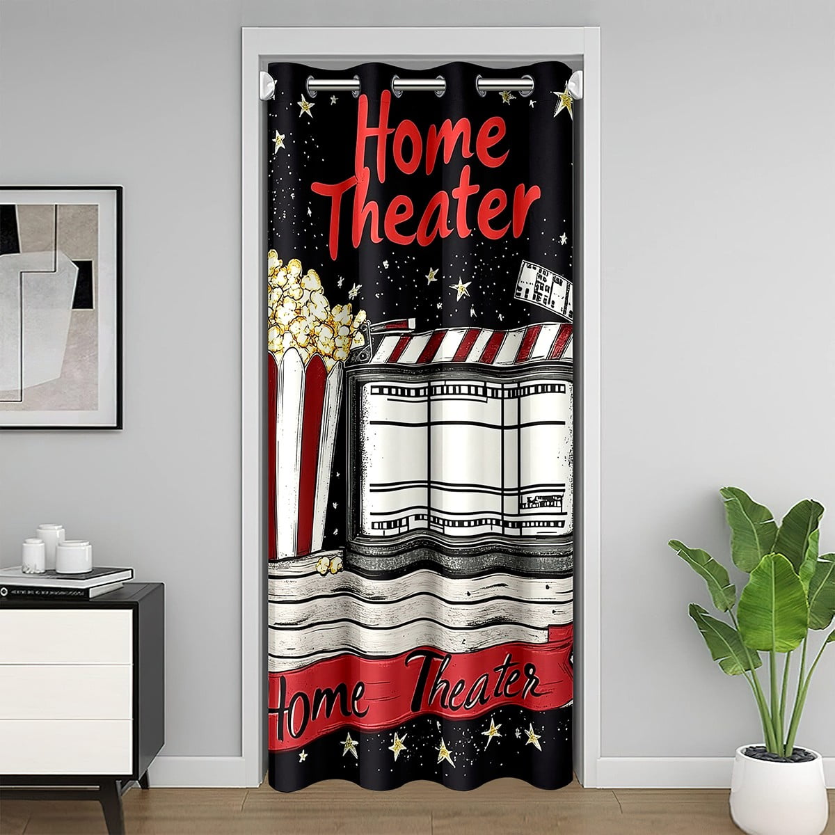 Erosebridal Vintage Theater Door Curtain For Doorways 42x84, Home Movie ...