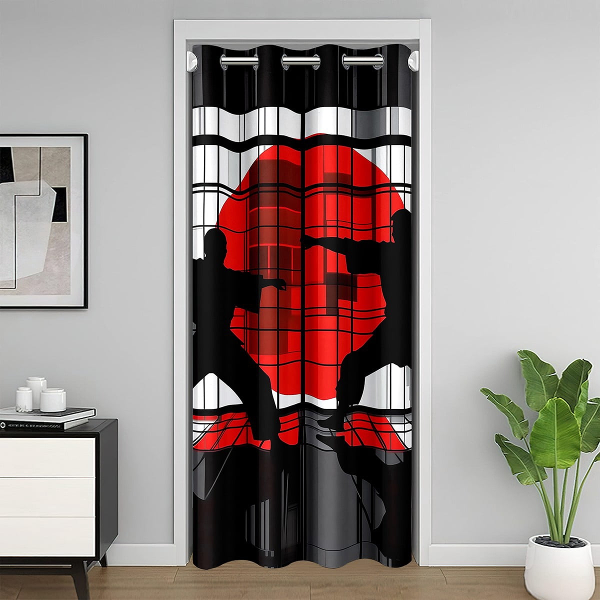 Erosebridal Warrior Samurai Door Curtain For Door Window 34x80 ...
