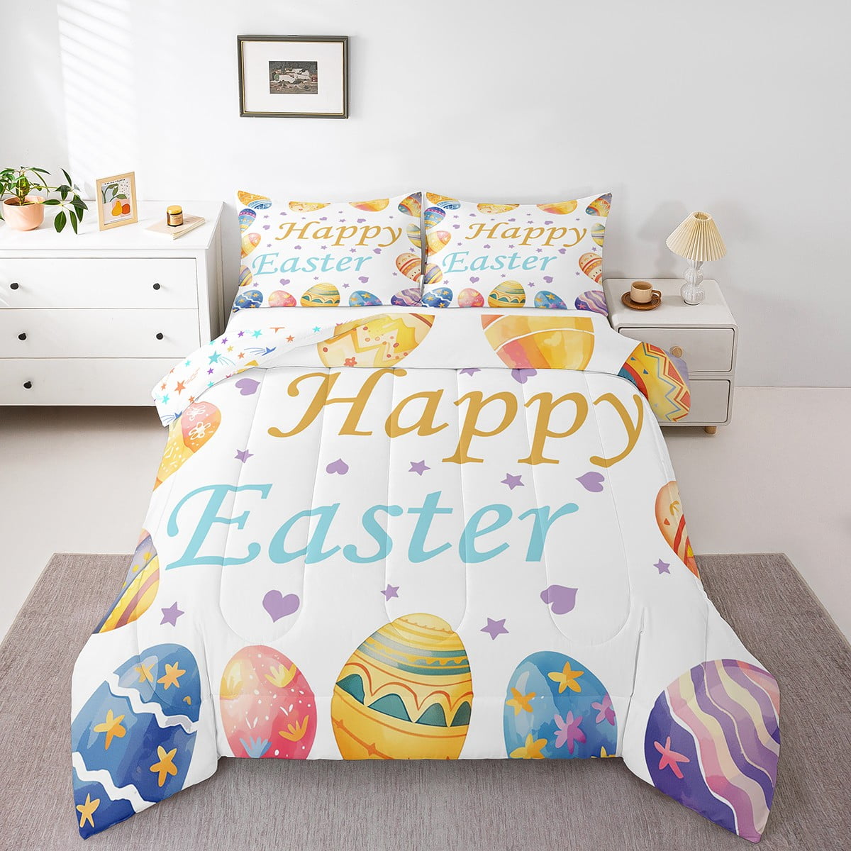 Erosebridal Western Festival Bedding Sets Twin with Comforter, Easter ...