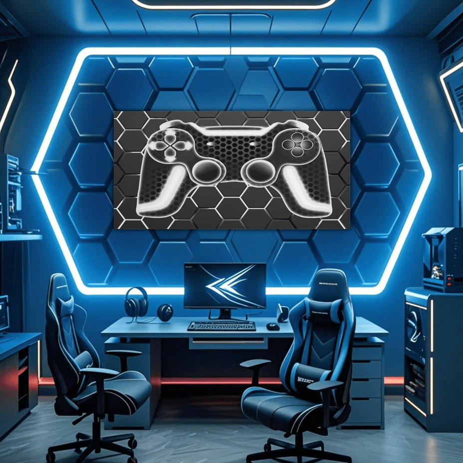 Erosebridal Youth Gaming Game Paintings Wall Decor Framed, Gamer Framed ...