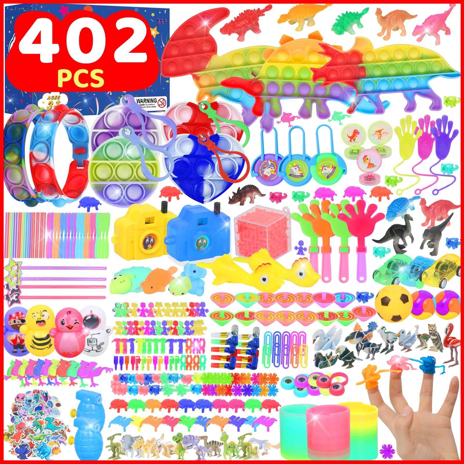 Erotodo 402 PCS Party Favors for Kids, Fidget Toys Pack, Goodie Bag ...