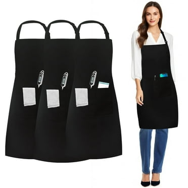 Mainstays Chef Kitchen Apron, 28" x 32" Coffee Cotton Bib Apron with ...