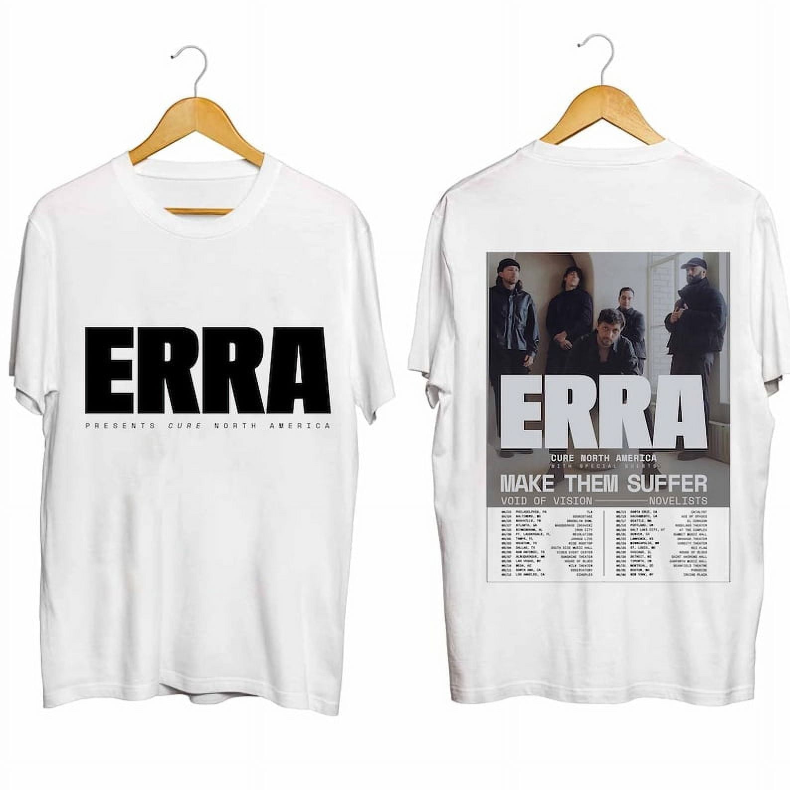 Erra Cure 2024 North American Tour Shirt, Erra Band Fan Shirt, Erra ...