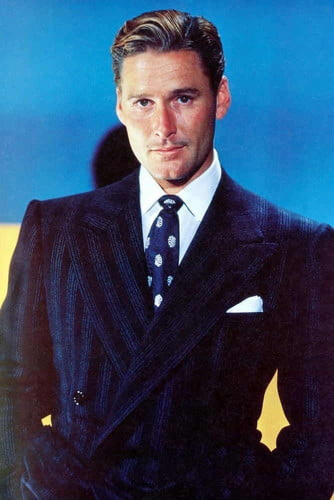 Errol Flynn Stunning Studio Portrait Color 24X36 Poster - Walmart.com
