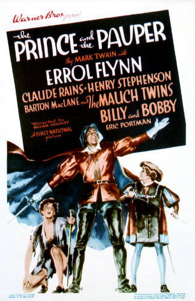 Errol Flynn and Claude Rains and Henry Stephenson in The Prince and the ...