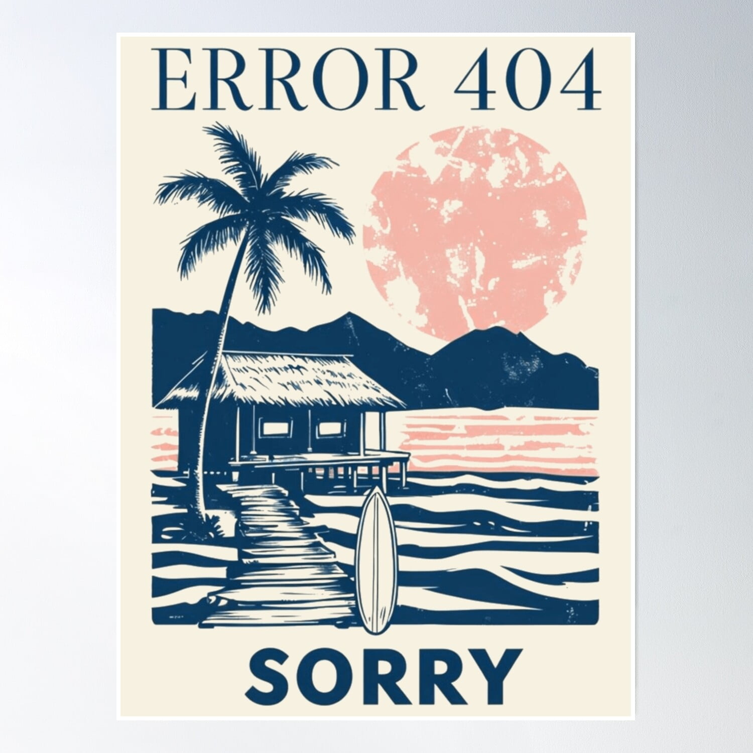Error 404 Poster Wall Art, Modern Wall Decor, 12x18 UNFRAMED - Walmart.com