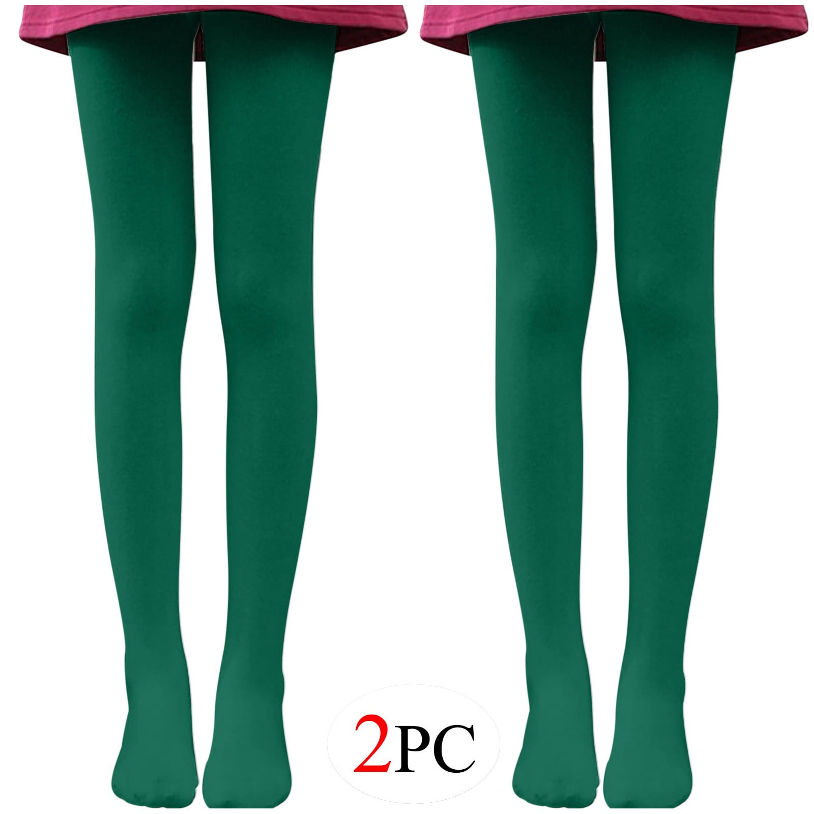 Ersazi 2Pc White Stockings Women'S All Age Thin Velvet Dance Socks Base ...