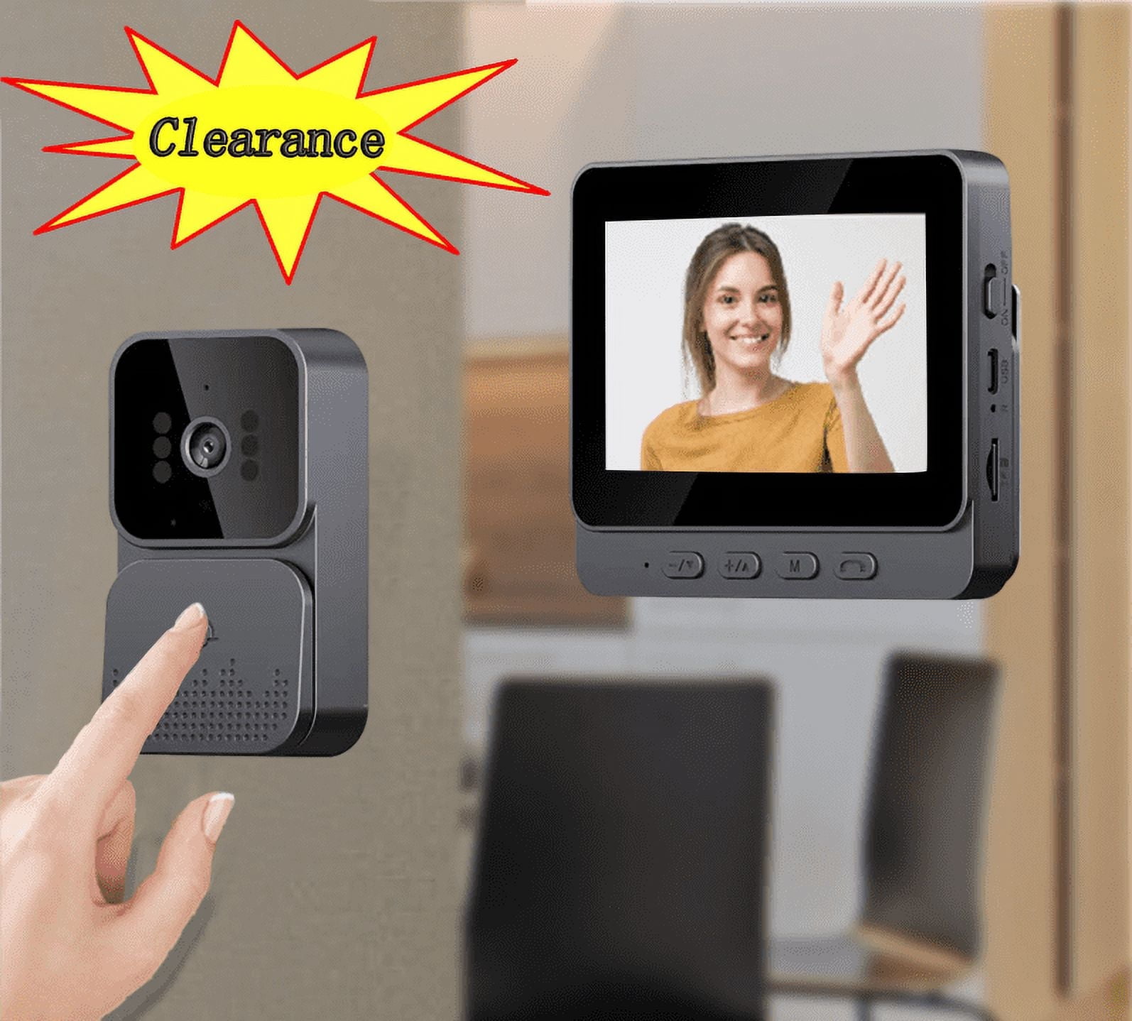 Ersazi Doorbell Camera Intelligent Visual Doorbell,Wireless Visual ...