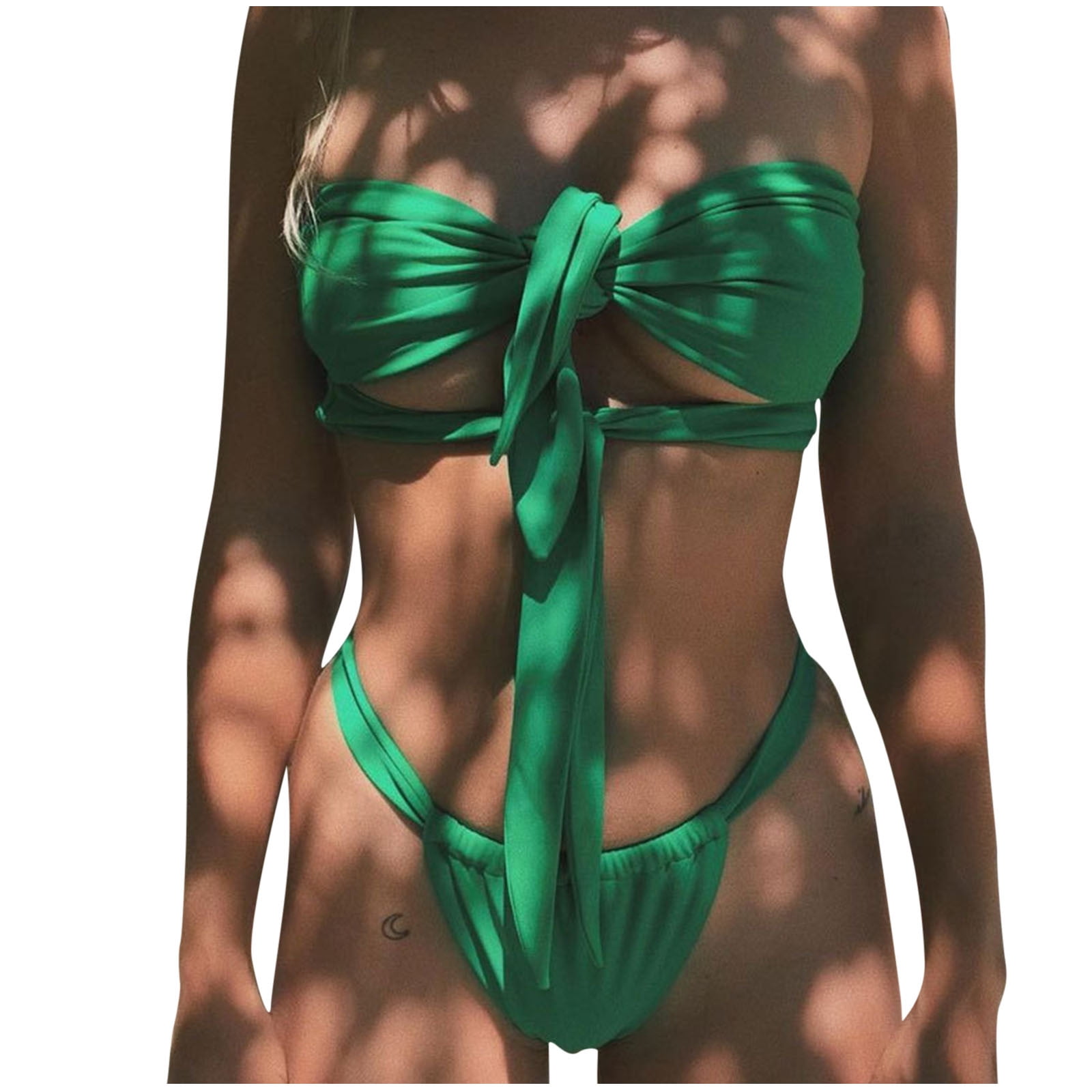 Ersazi Womens One Piece Swimsuits Fashion Women Soliding Bikini Push