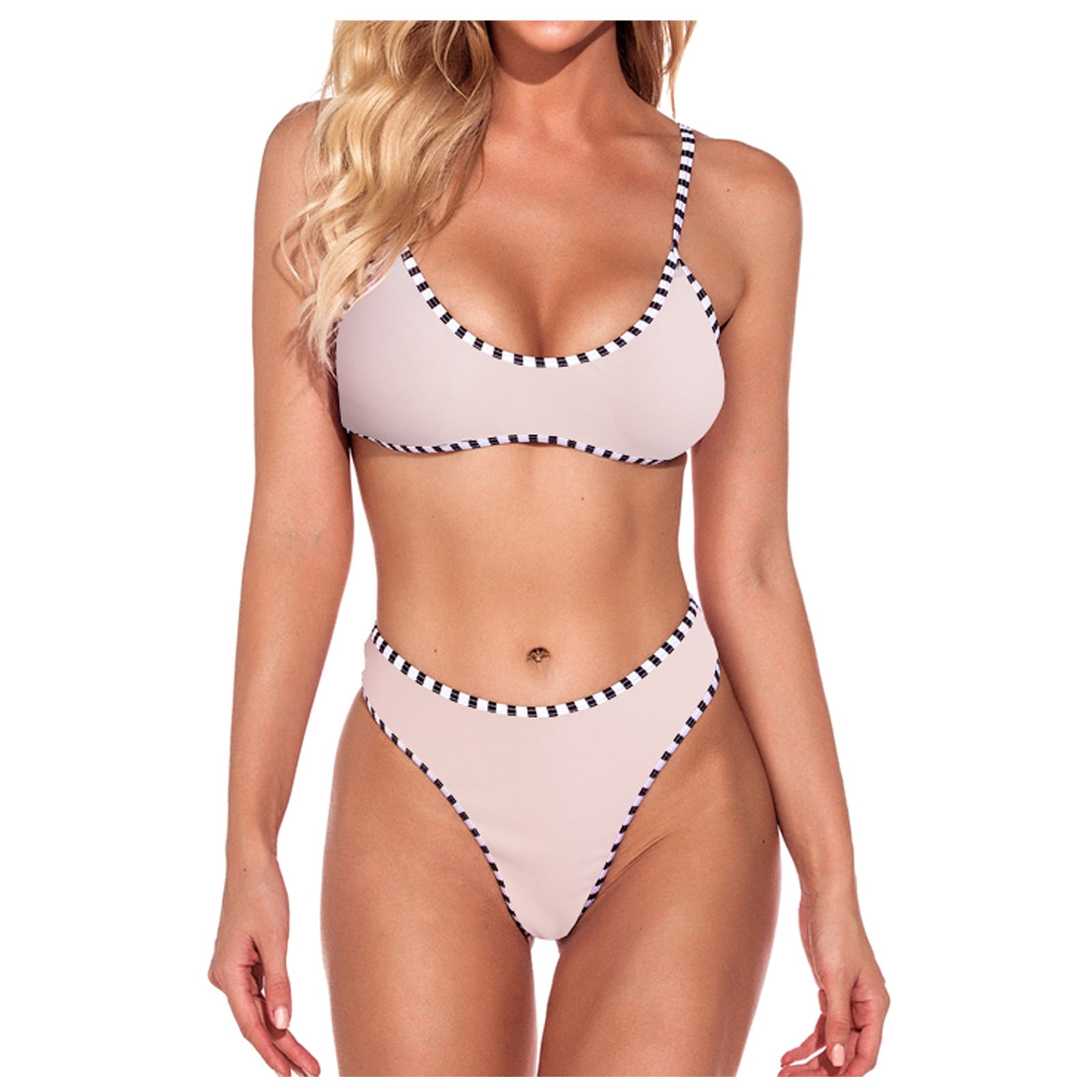 Ersazi Womens Bathing Suits One Piece Color Reflective Suspenders