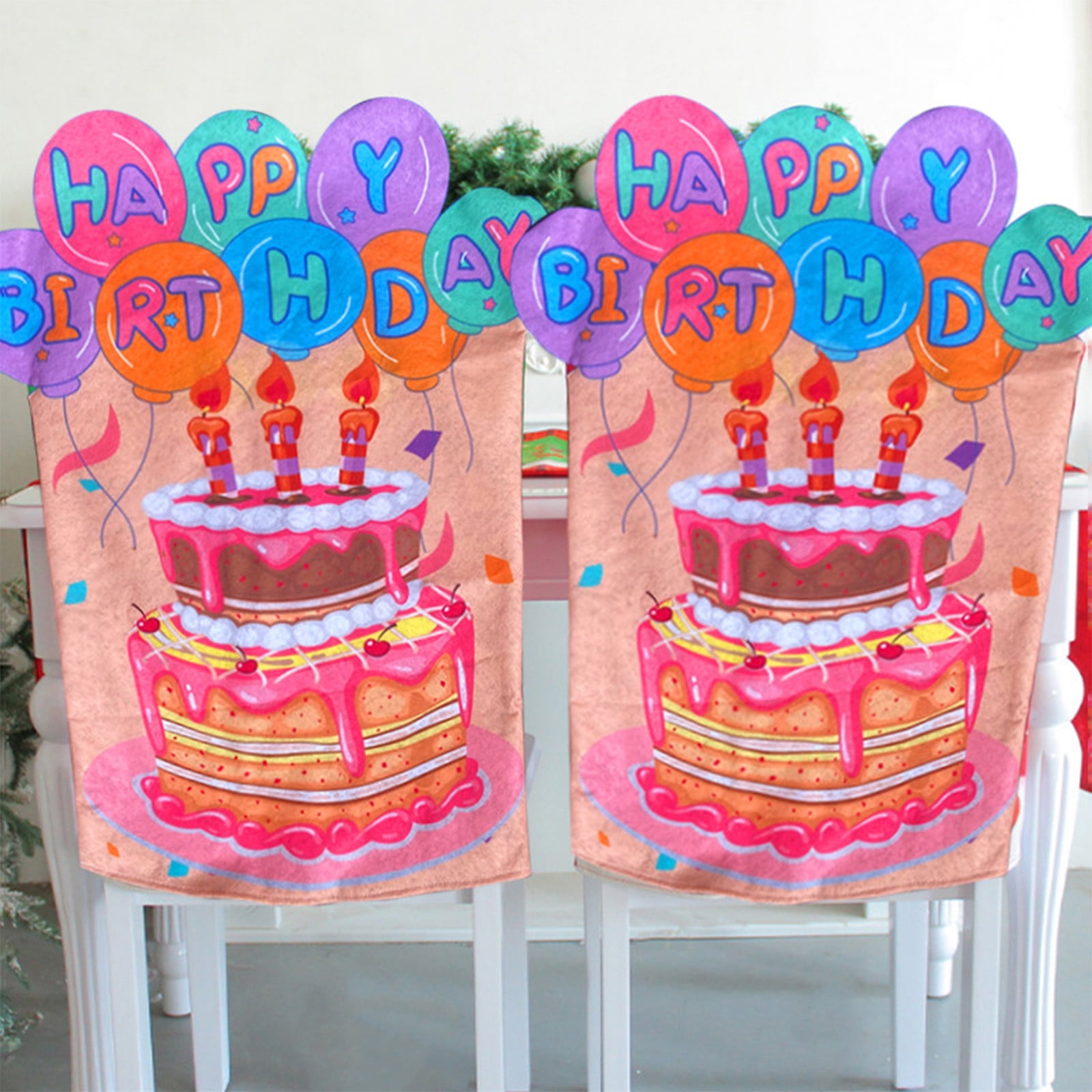 Ersvoioy Birthday Chair Cover for Kids, Birthday Seat Cover for ...