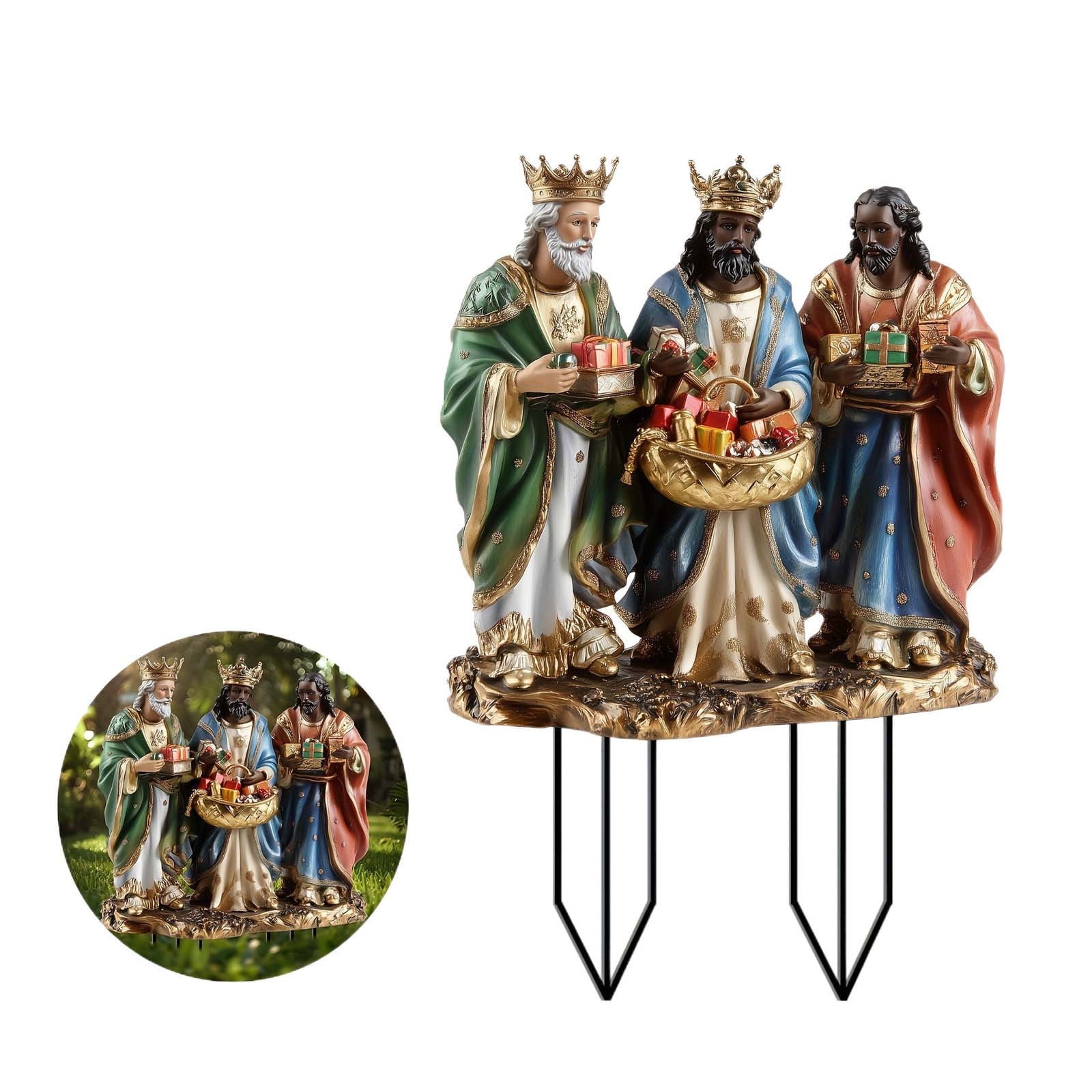 Ersvoioy Garden Wisemen Send Gift Stake Decorations Outdoor, Acrylic ...