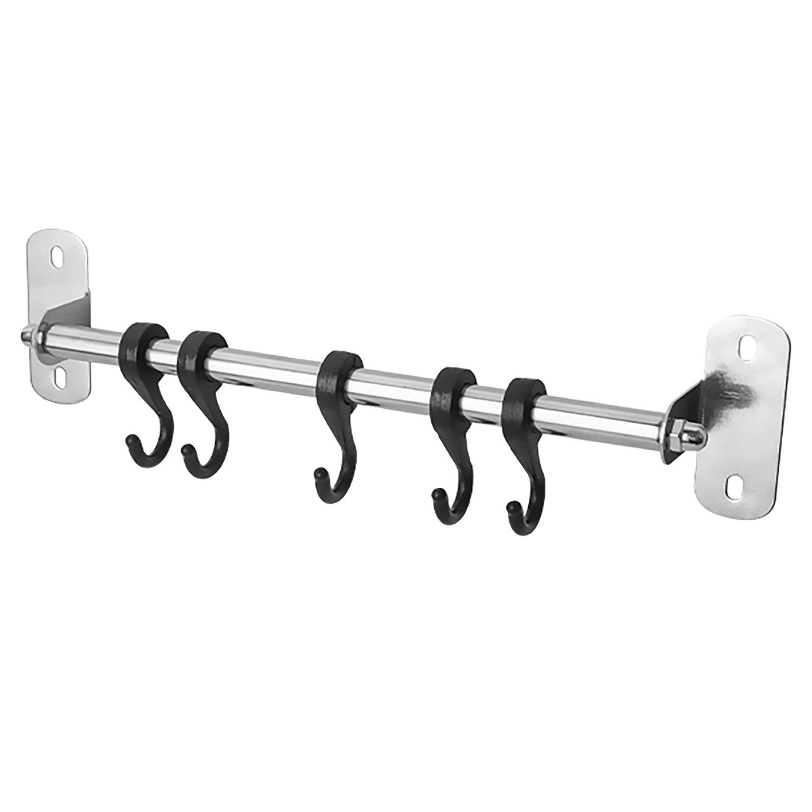 Ersvoioy Kitchen Sliding Hooks, Stainless Steel Hanging Rack Rail ...