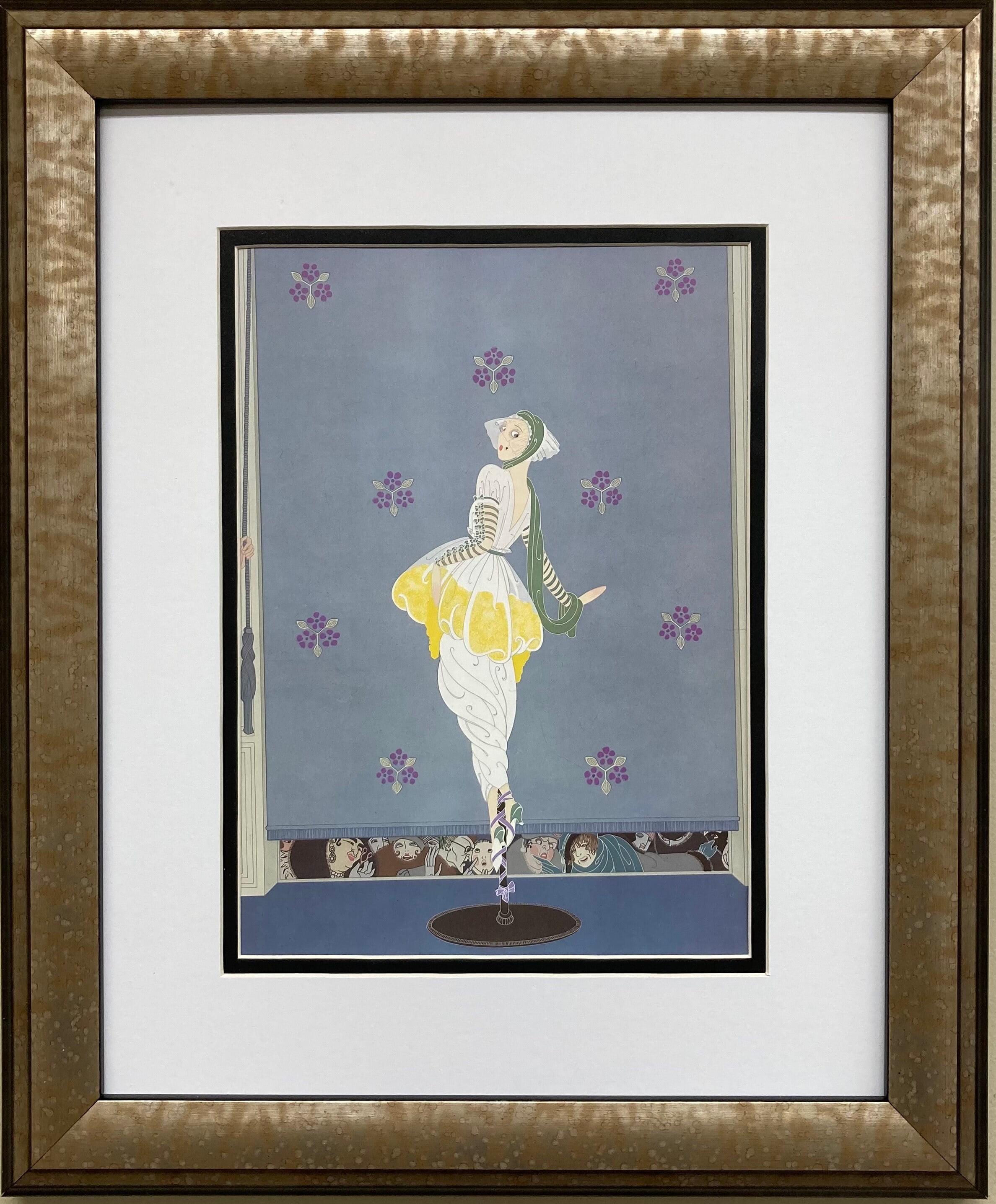 Erte "Spring Fashion" CUSTOM FRAMED Print Art Deco Design Designer ...
