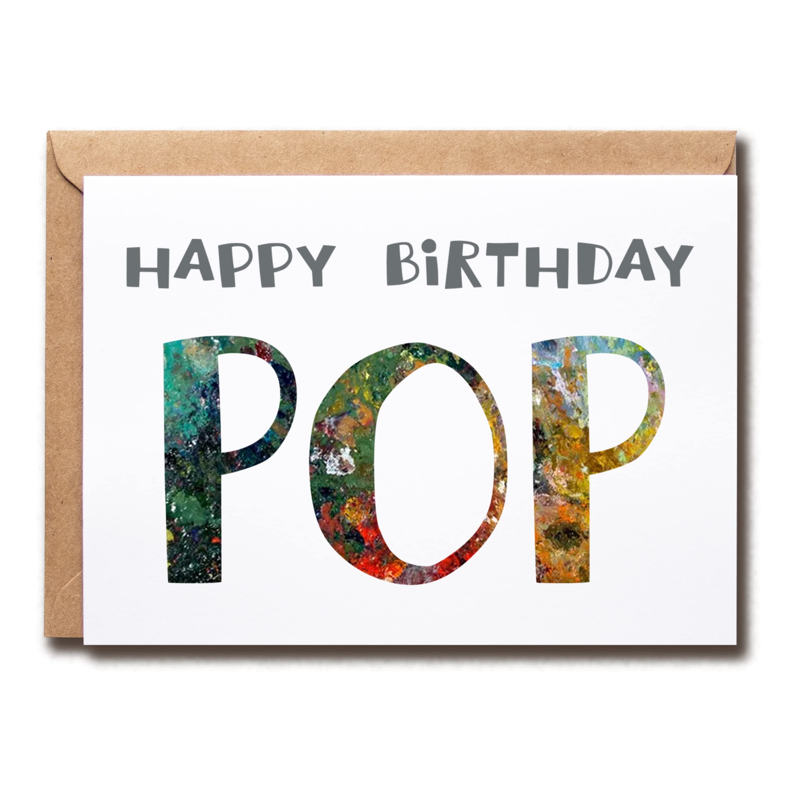 EruditeGifts Happy Birthday Pop - Pop Birthday Card - Pop Card - Card ...