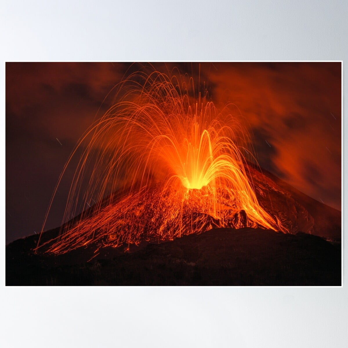 Eruption Of Mount Etna, December 2015 (C037/8319) Poster Wall Art ...