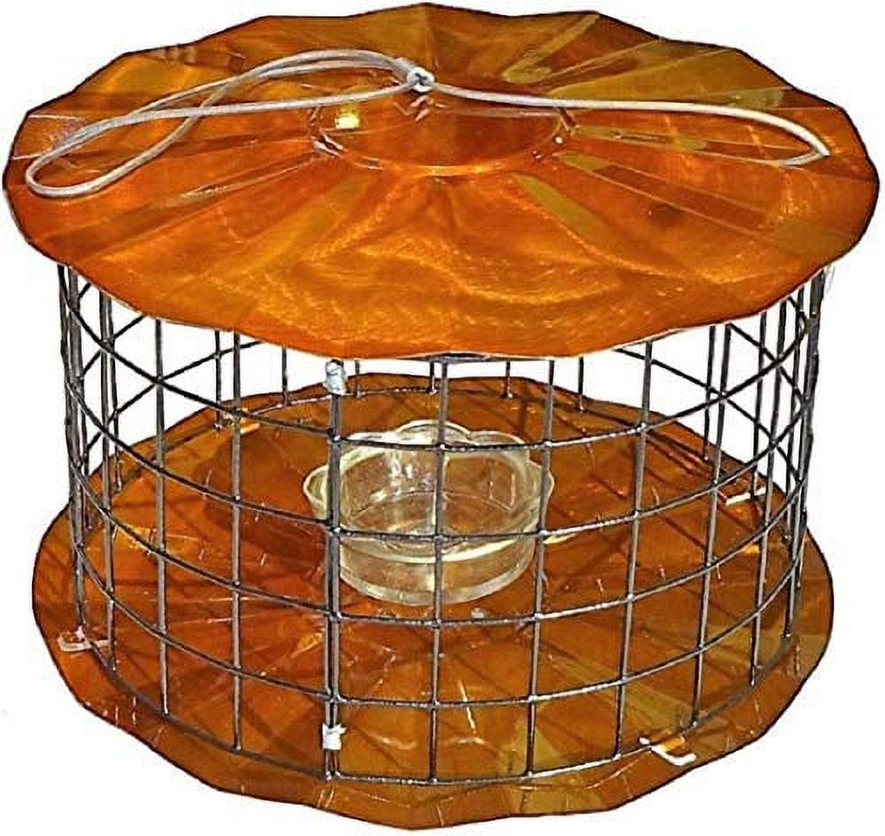 Erva BBF1C Meal Worm Barrier Guard Feeder, Copper - Walmart.com
