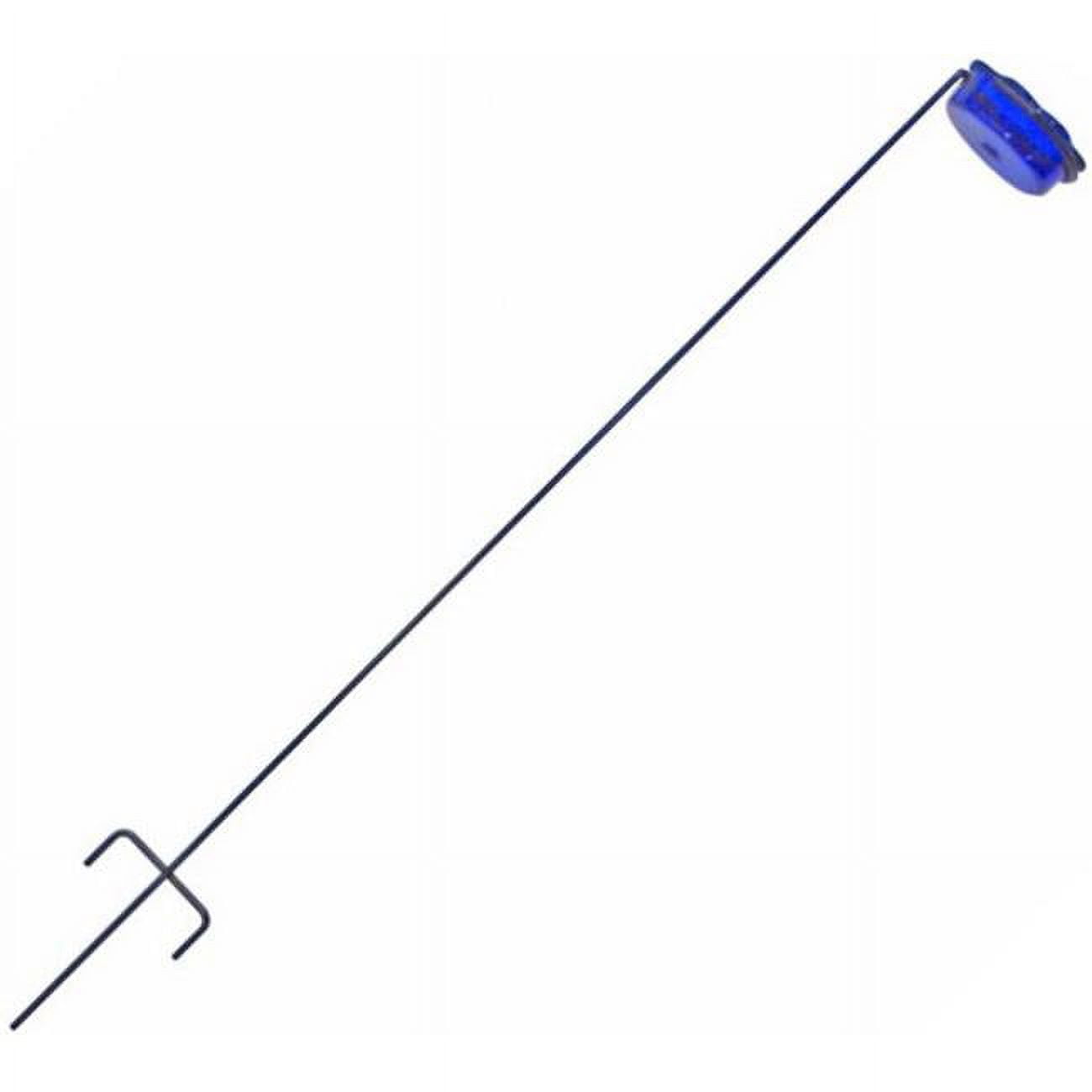 Erva MWFPLW Glass Dish Feeder & Step in Pole, Blue - Walmart.com