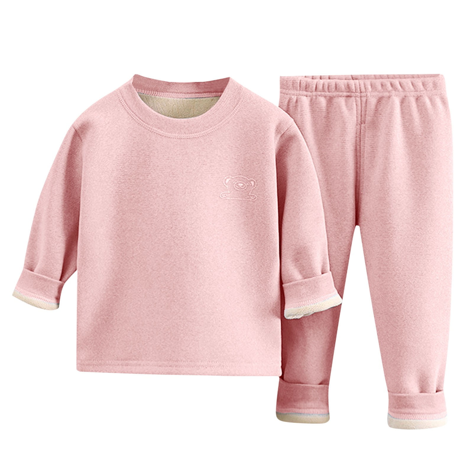 Erwazi Baby Fleece Lined Clothes Outfits Toddler Boy Girl Long Sleeve ...