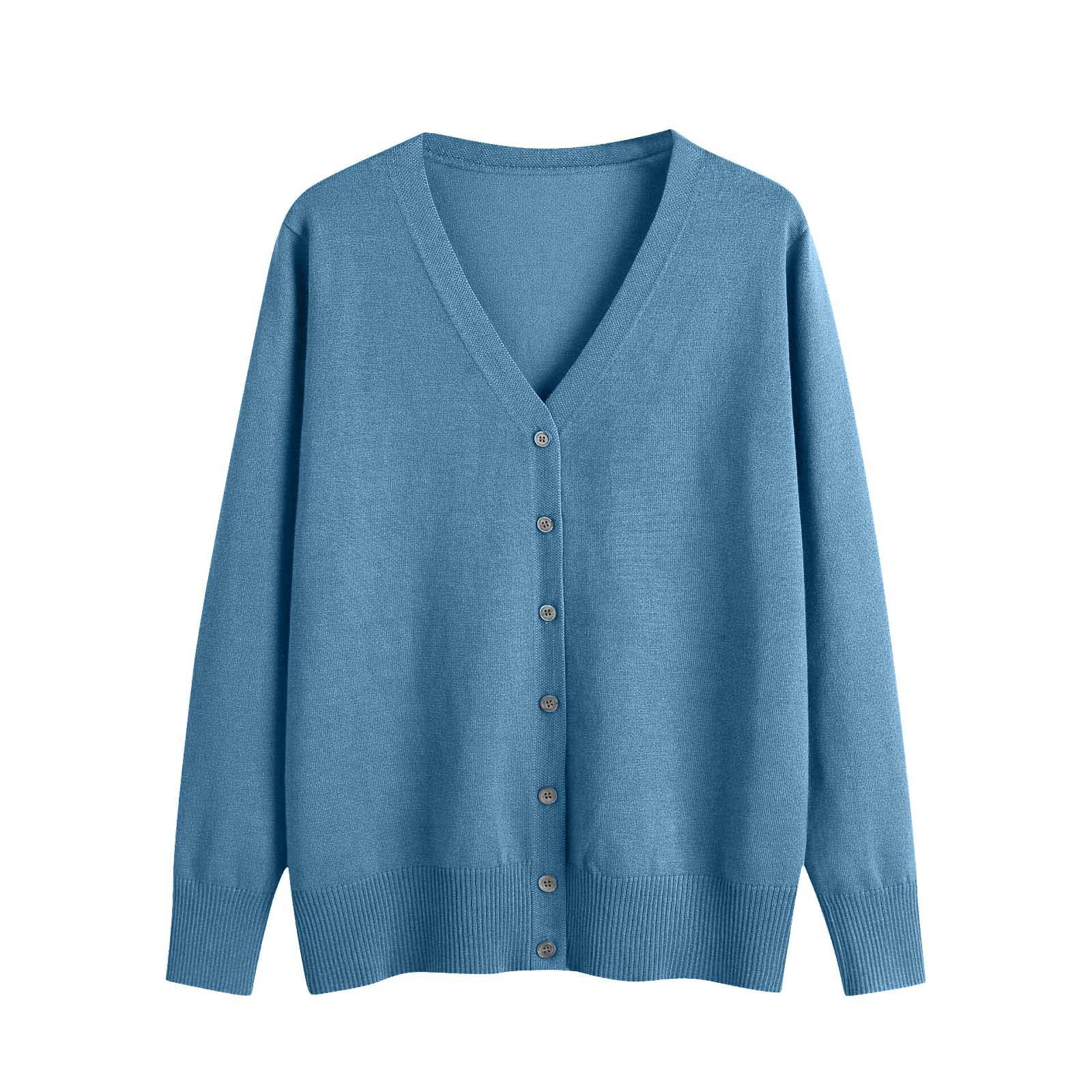Erwazi Cardigan Sweaters for Women Fall Trendy Button Down Open Front ...