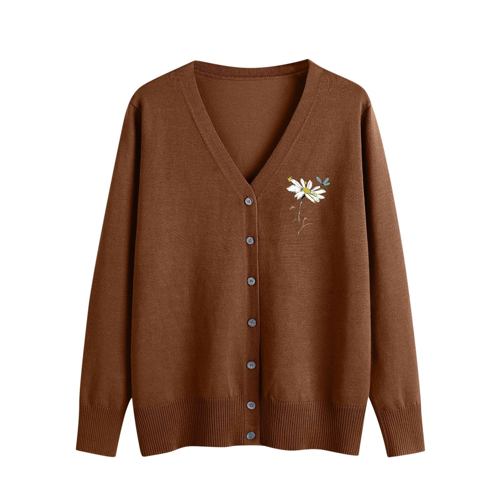 Erwazi Cardigan Sweaters for Women Fall Trendy Button Down Open Front ...