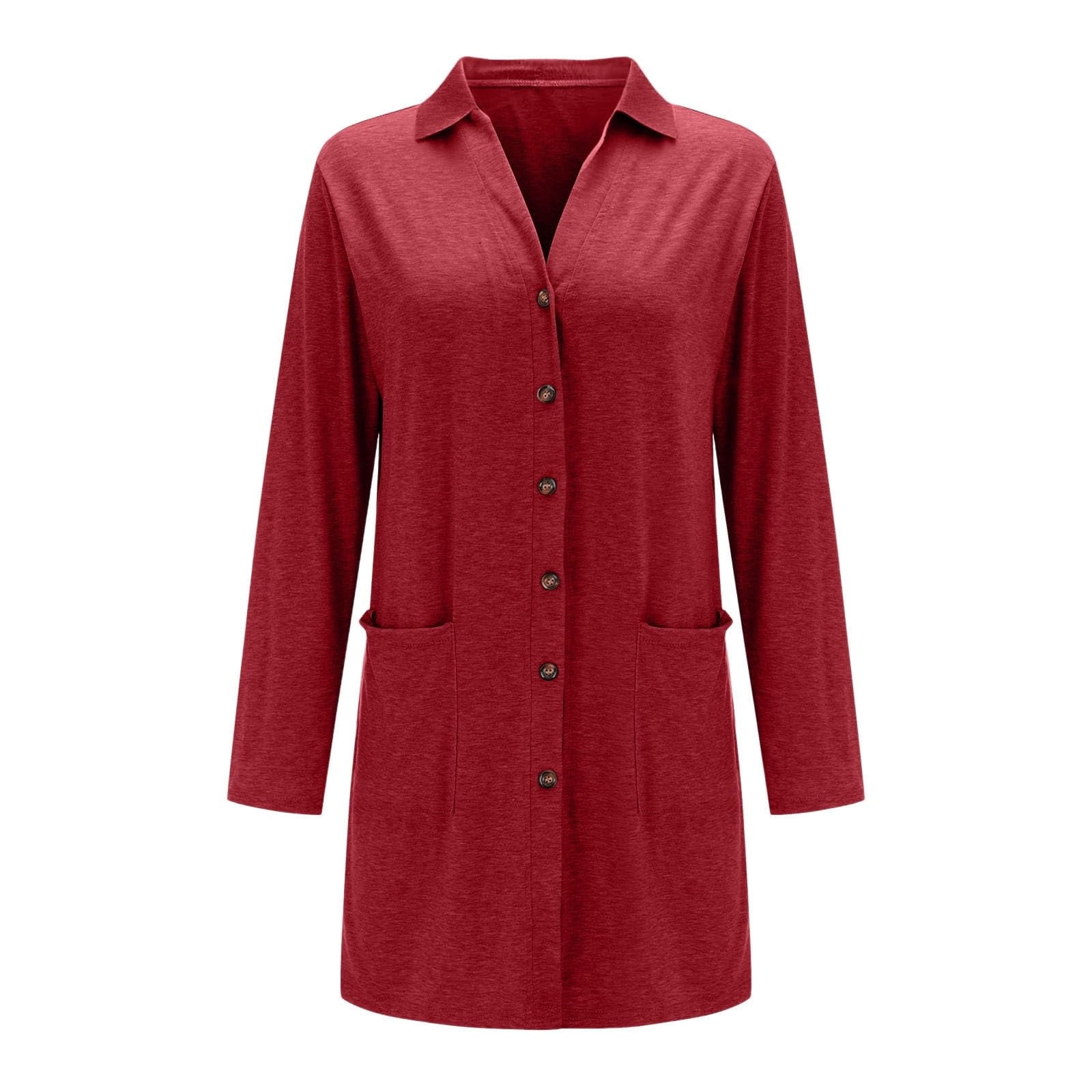 Erwazi Long Cardigans for Women Fall Trendy Button Down Open Front ...