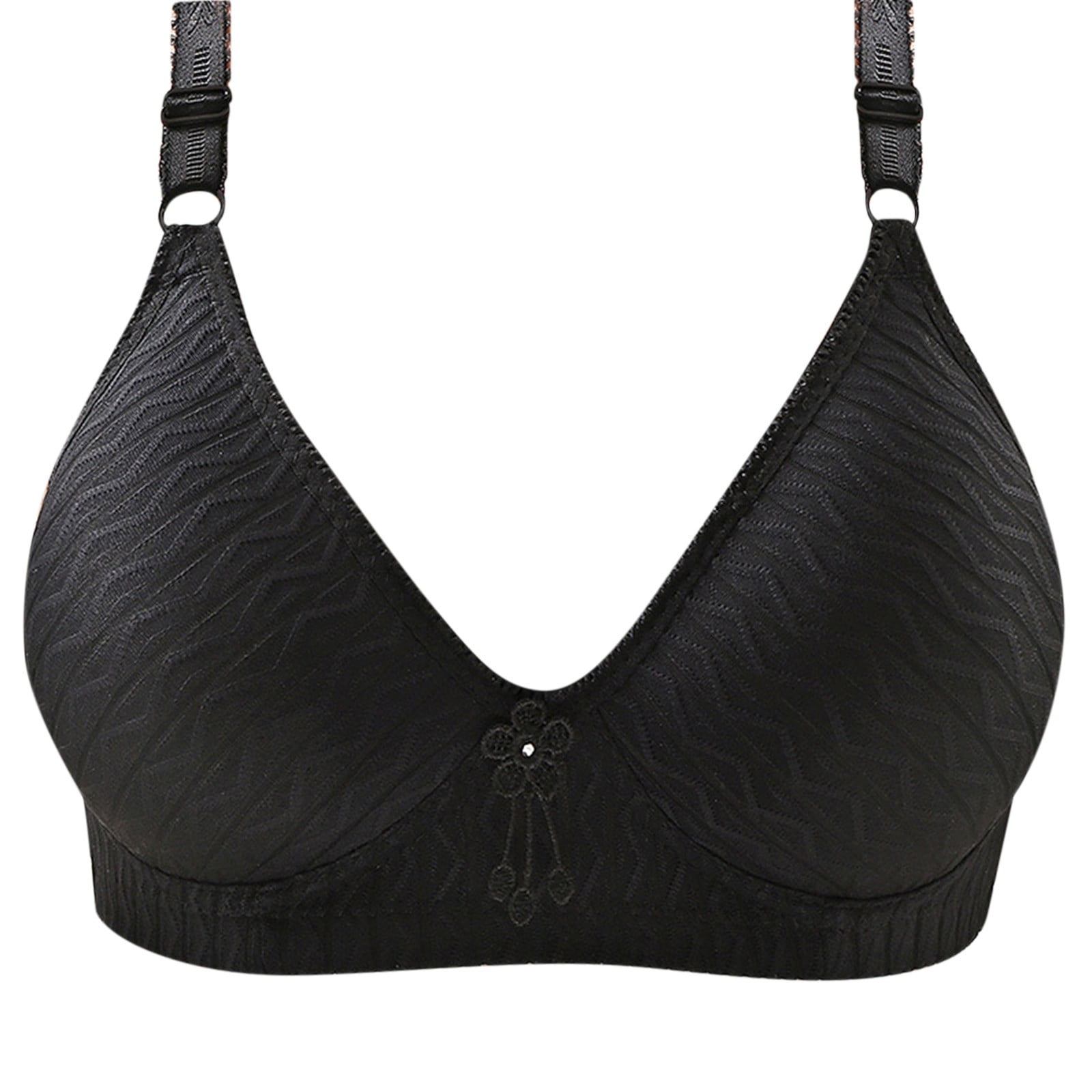 Erwazi Wireless Bras for Women Push Up Full Figure Bras Comfort ...