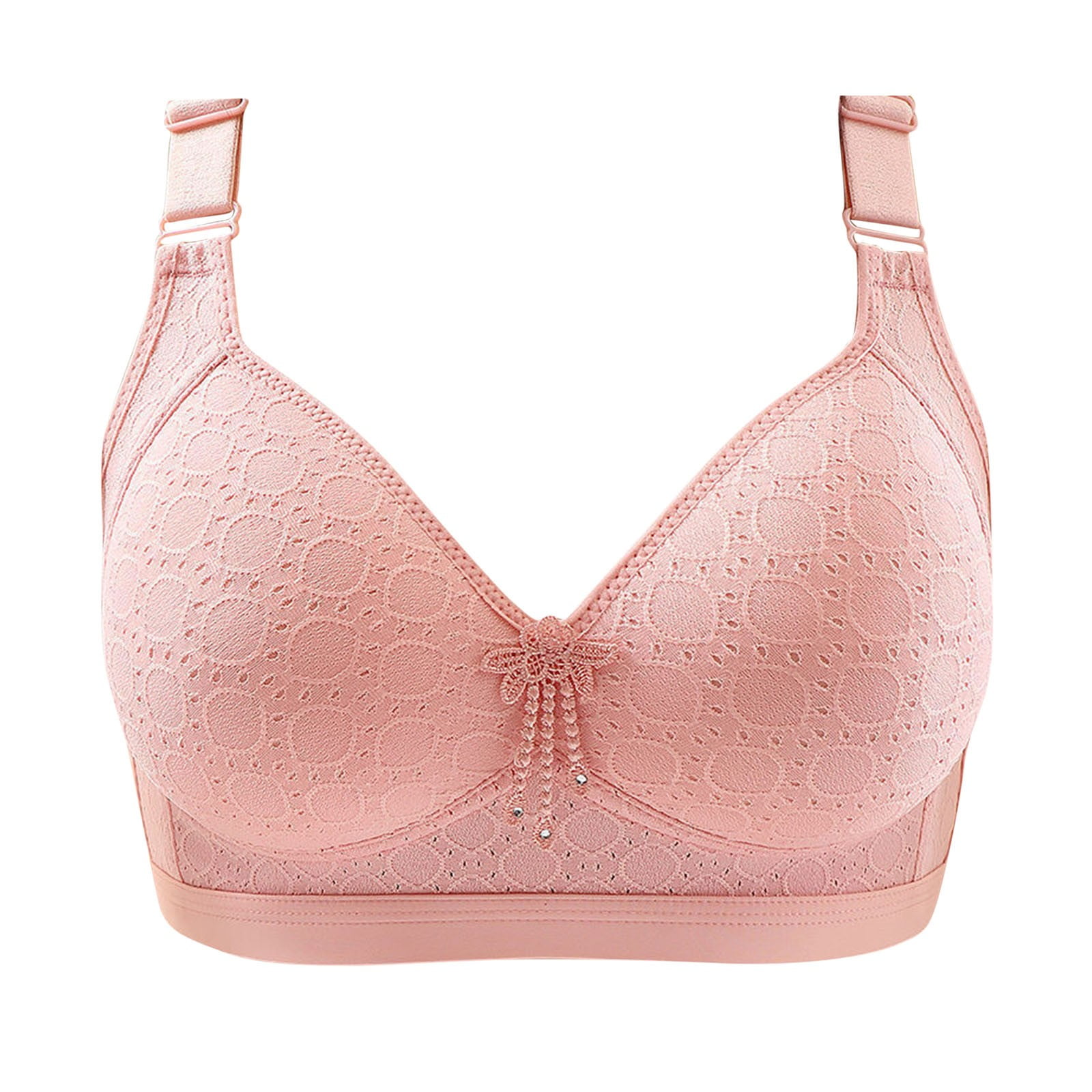 Erwazi Wireless Bras for Women Push Up Full Figure Bras Comfort ...